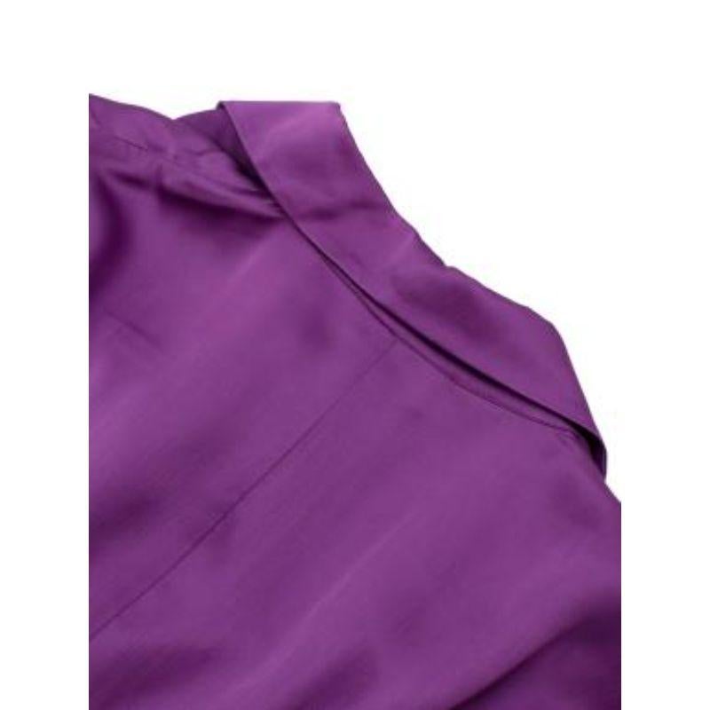 Magenta Draped Mini Dress For Sale at 1stDibs