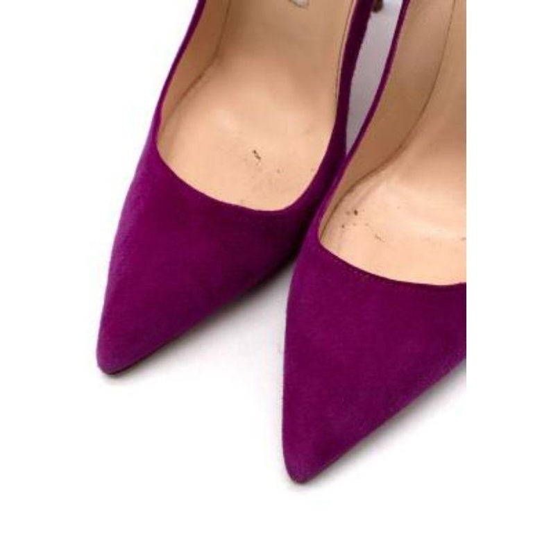 Magenta Suede Pumps For Sale at 1stDibs