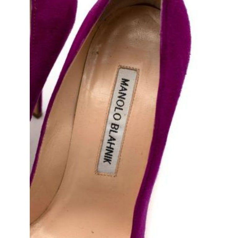 Magenta Suede Pumps For Sale at 1stDibs