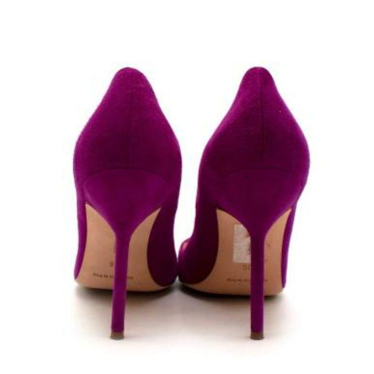 Magenta Suede Pumps For Sale at 1stDibs