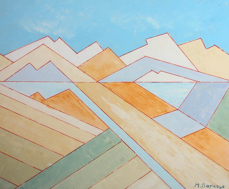 Maggy Clarysse - Maggy Clarysse (1931-2011) - Contemporary Oil, Cubist ...