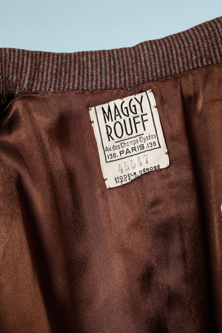Maggy Rouff numbered Skirt-suit Circa 1940 For Sale at 1stDibs