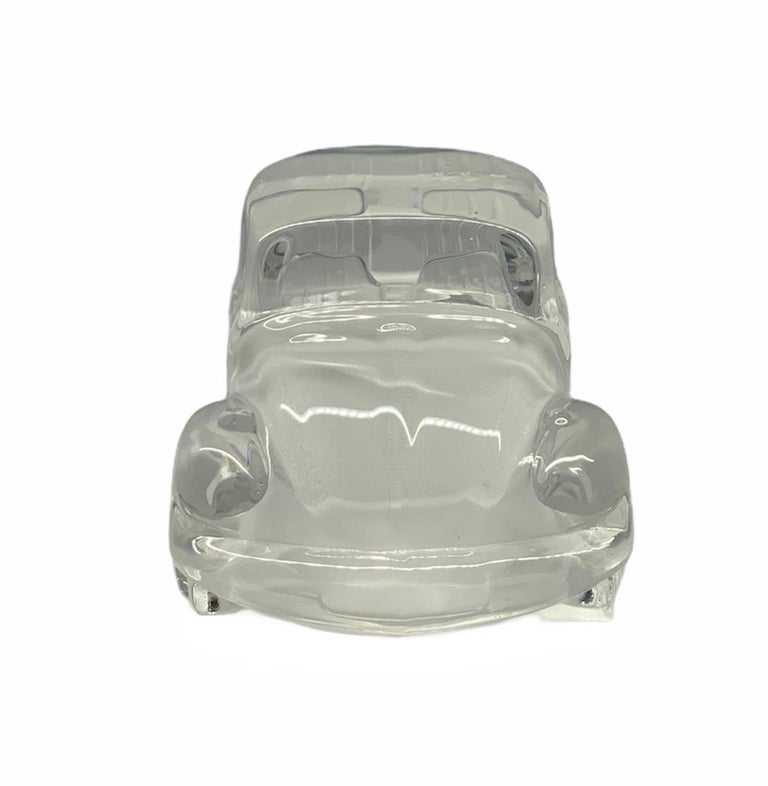 Magic Crystal Volkswagen Car Paperweight at 1stDibs