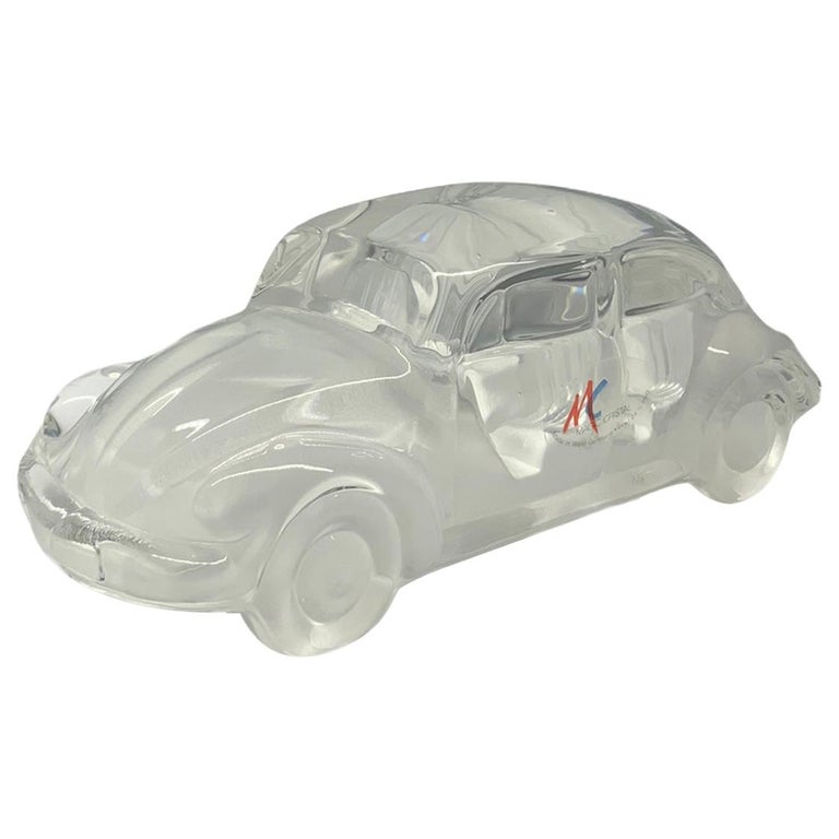 Magic Crystal Volkswagen Car Paperweight at 1stDibs
