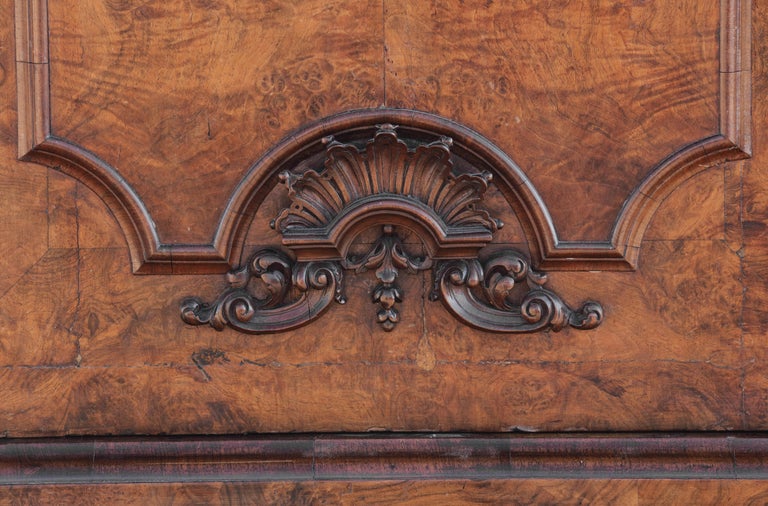 Magificent Dutch 'Daniel Marot' Baroque Walnut Burr Cabinet on Stand ...