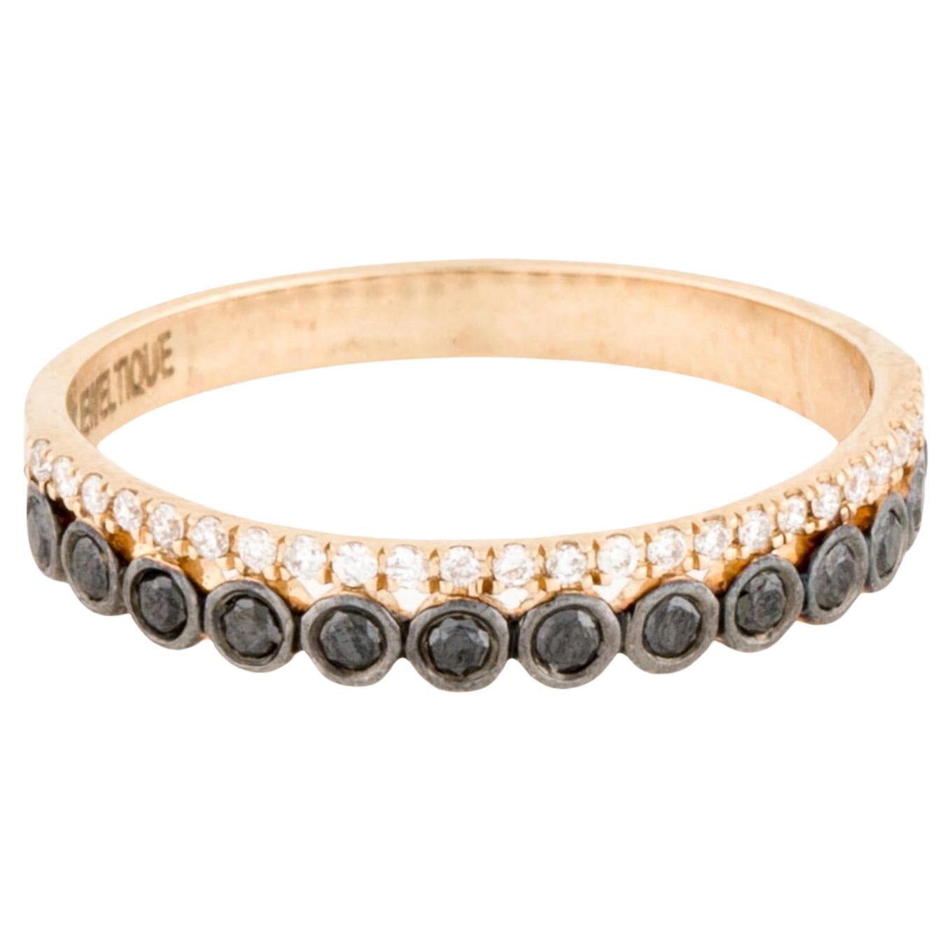 Magma Blaze Black Diamond 14k Gold Ring For Sale at 1stDibs