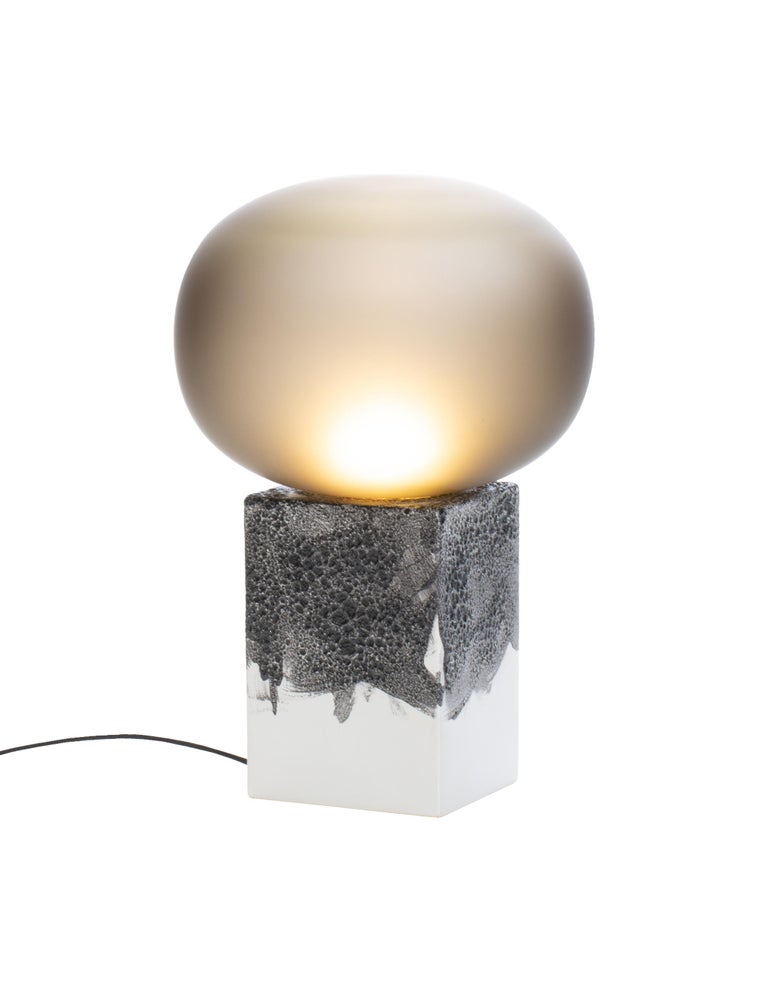 Magma One Low White Table Lamp by Pulpo For Sale at 1stDibs