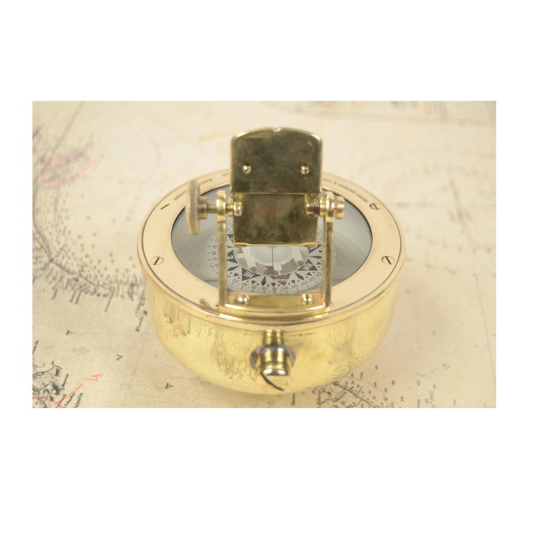 Magnetic Compass Signed Henry Browne and Son Ltd Sestrel, Early 20th ...