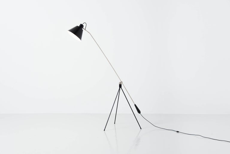 Magneto Floor Lamp by Henk Fillekes for Artiforte Holland, 1954 at 1stDibs