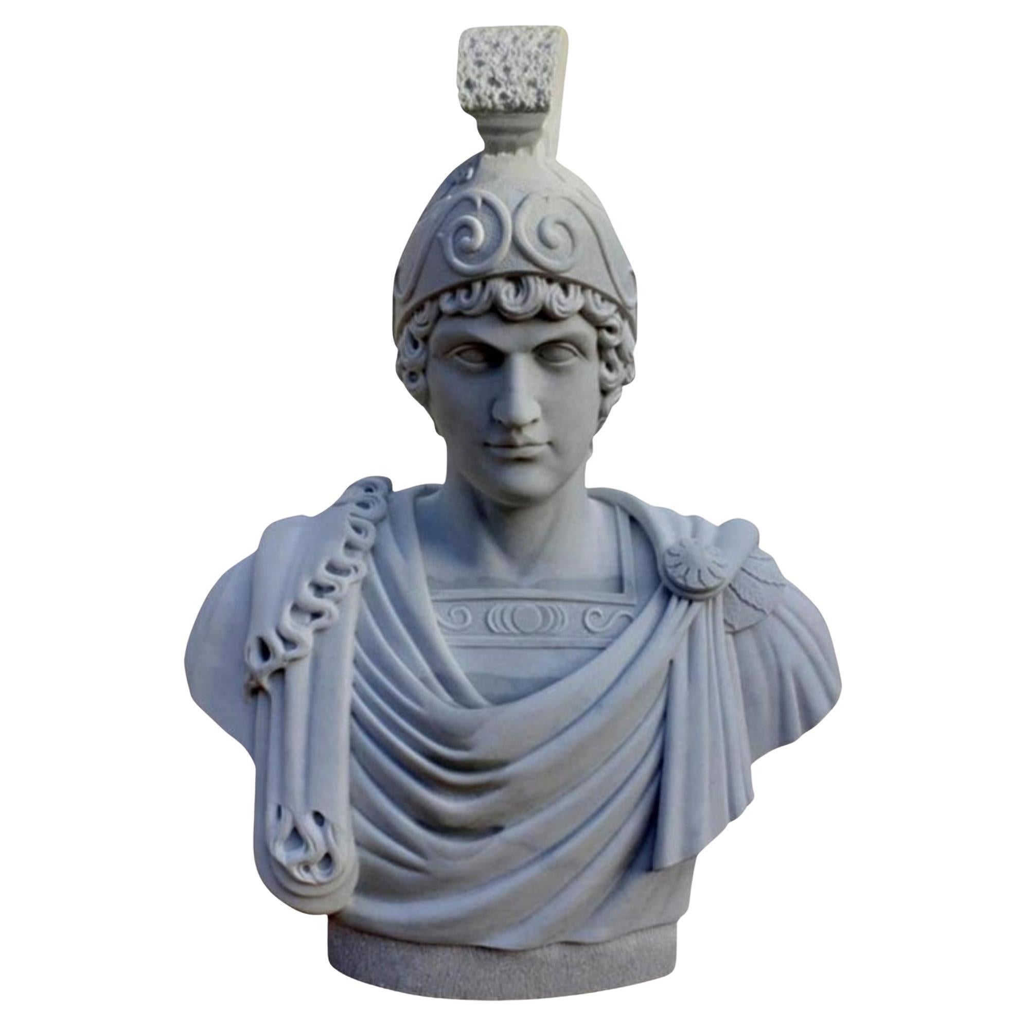 Magnifican Alexander the Great Bust of Carrara White Marble, 20th ...