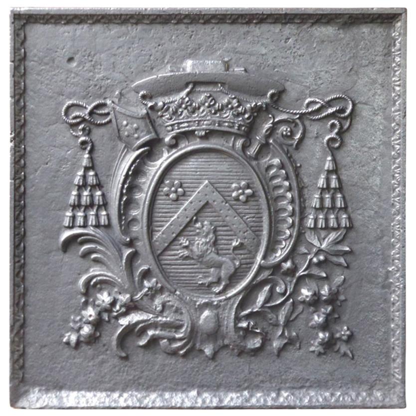 Magnificent 17th Century French Louis XIV 'Coat of Arms' Fireback at ...