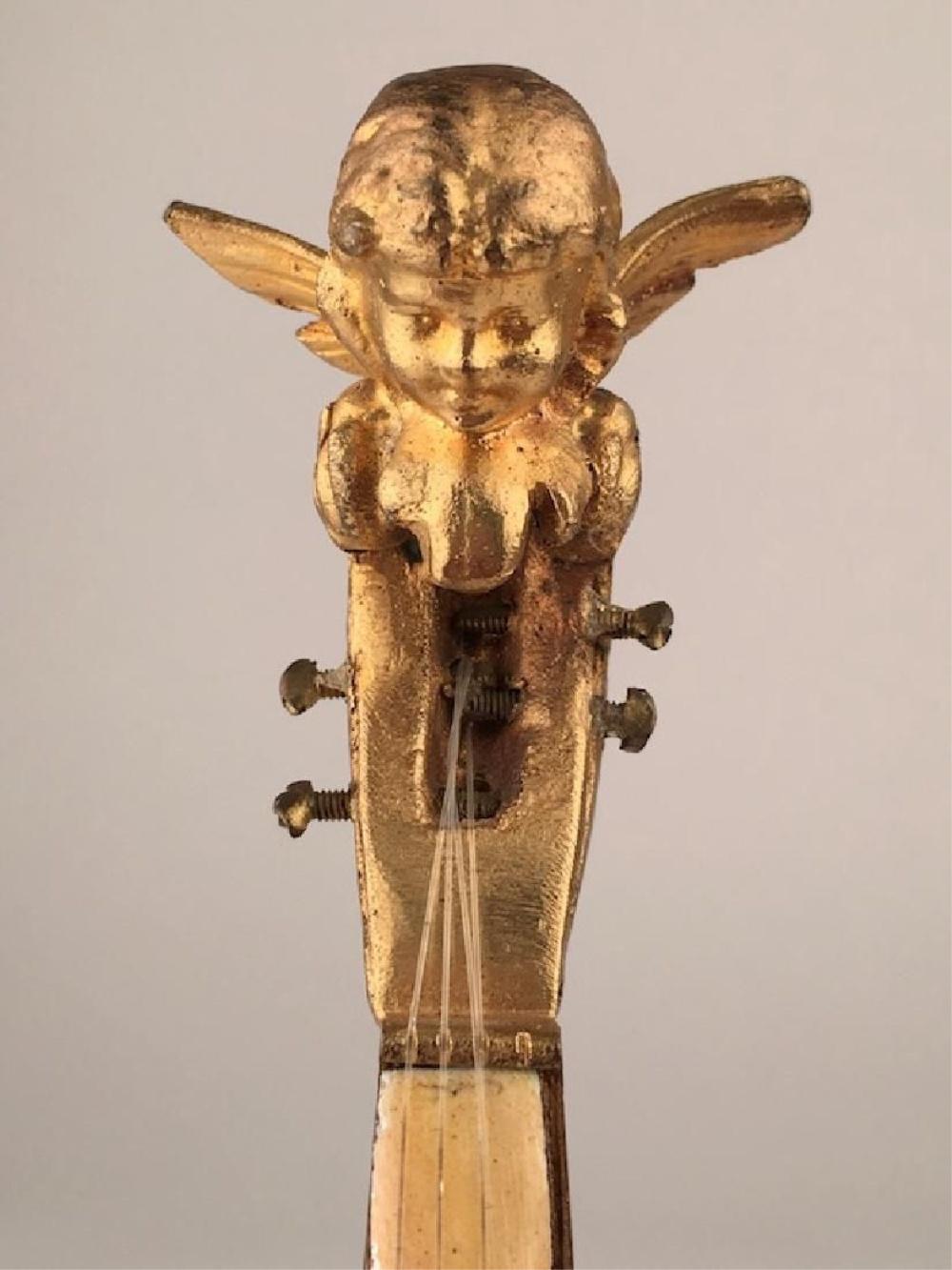 Magnificent 19th C. Austrian Enameled Volin Music Box For Sale at 1stDibs