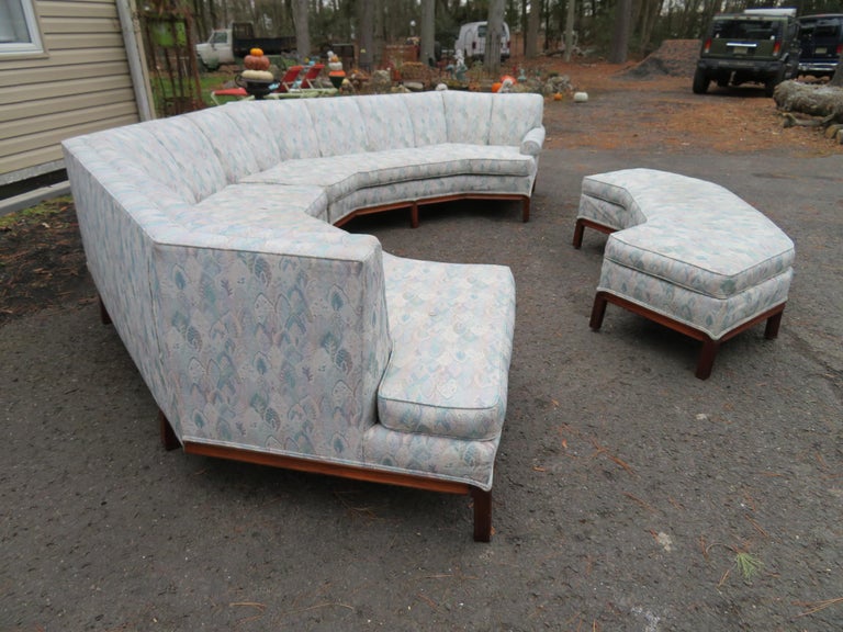 Magnificent 3 Piece Octagon Sofa Sectional Bench Mid-Century Modern For ...