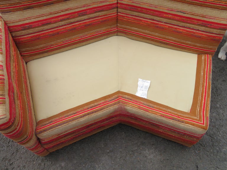 Magnificent 6-Piece Milo Baughman Style Octagon Sofa Sectional ...