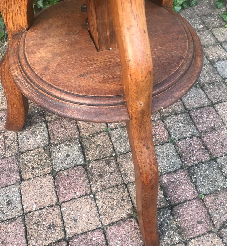 Magnificent and Adjustable Wooden Sculpture or Plant Stand, Column ...