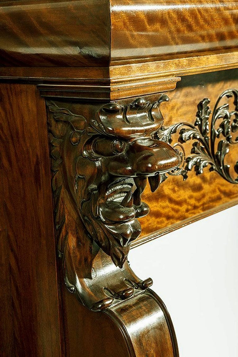 Magnificent Antique Carved Fireplace Mantel For Sale at 1stDibs