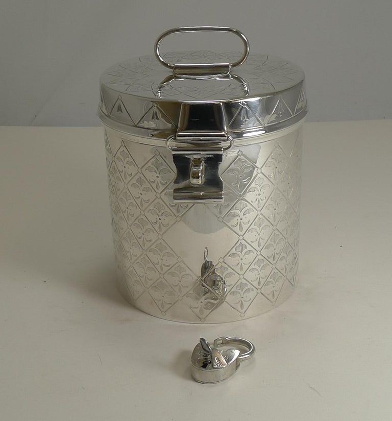 Magnificent Antique English Locking Biscuit Box by Mappin and Webb ...