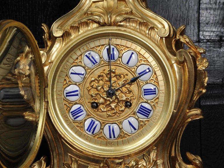 Magnificent Antique French Rococo Clock Set After Meissonnier at ...