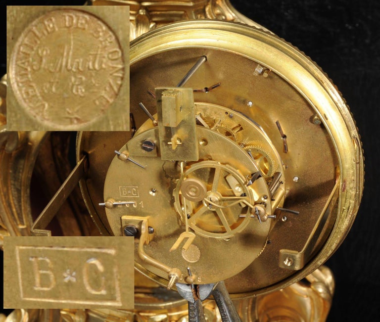 Magnificent Antique French Rococo Clock Set After Meissonnier at ...