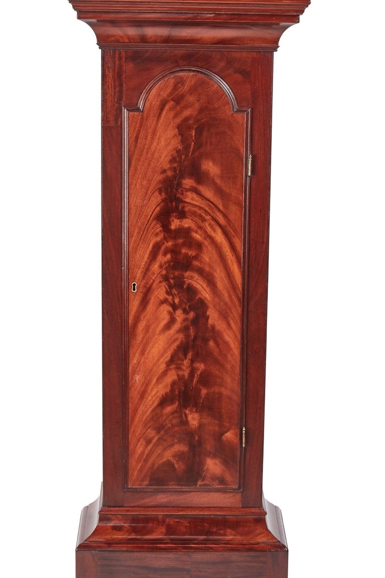 Magnificent Antique Georgian Mahogany 8 Day Longcase Clock For Sale at ...