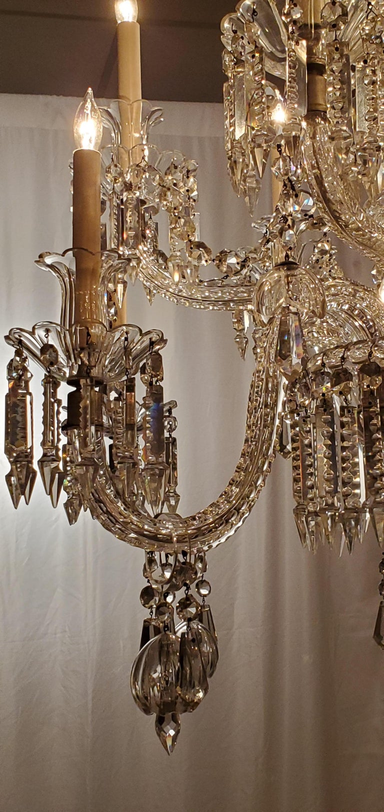 Magnificent Antique Irish Lead Crystal 19th Century Chandelier at ...