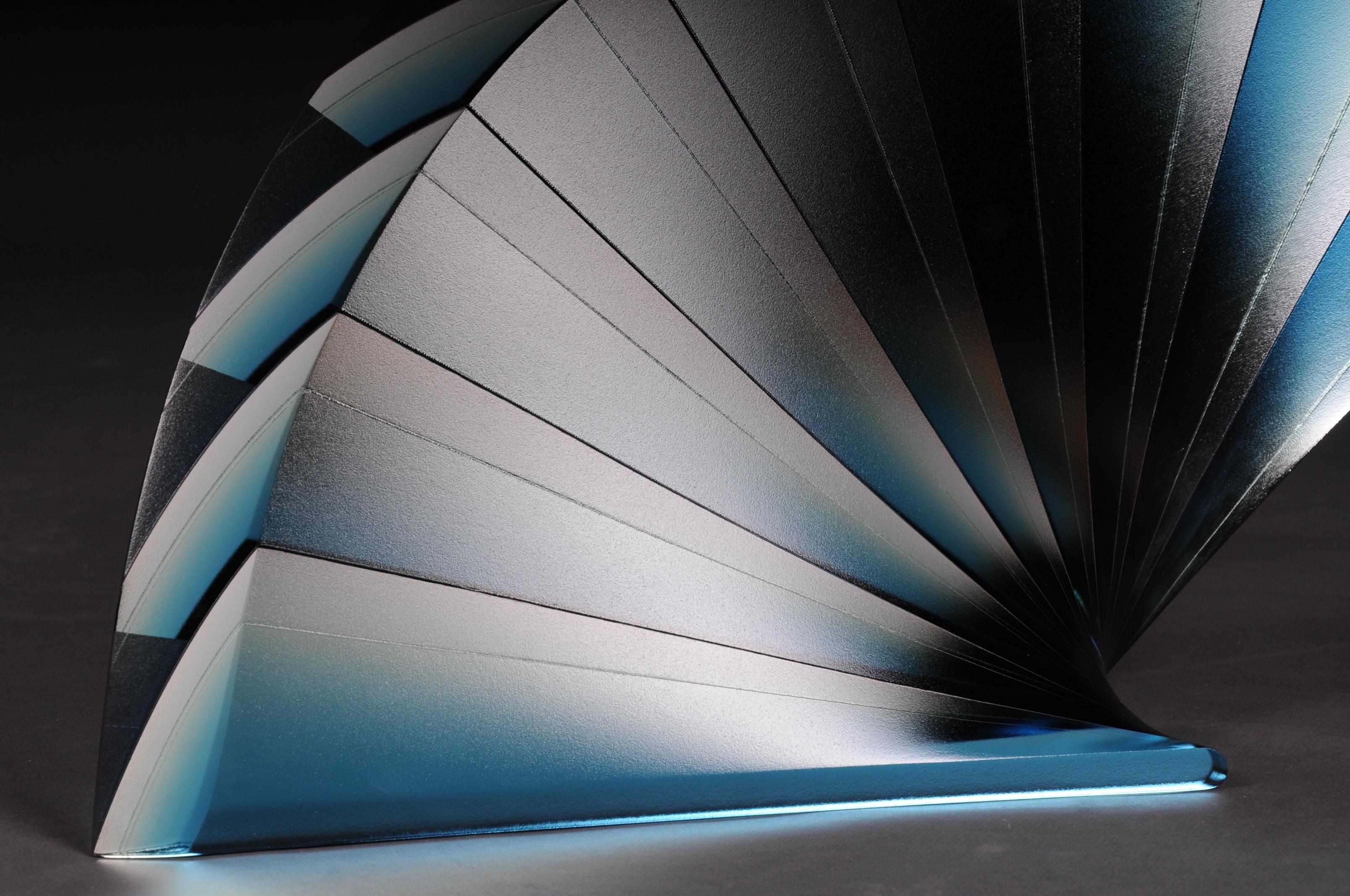 Magnificent "Blue Fan" Sculpture by Laszlo Lukacsi at 1stDibs