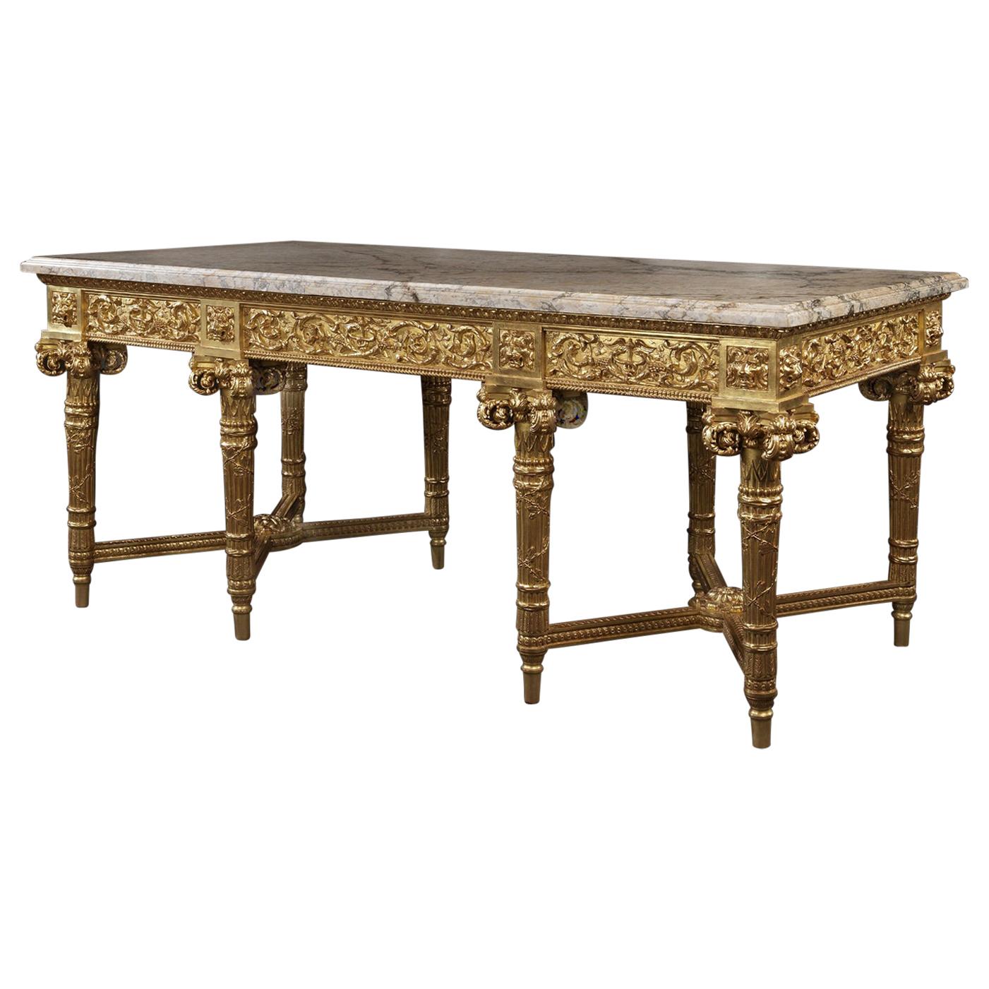 Antique Victorian Carved Rosewood and Marble Turtle Top Centre Table ...