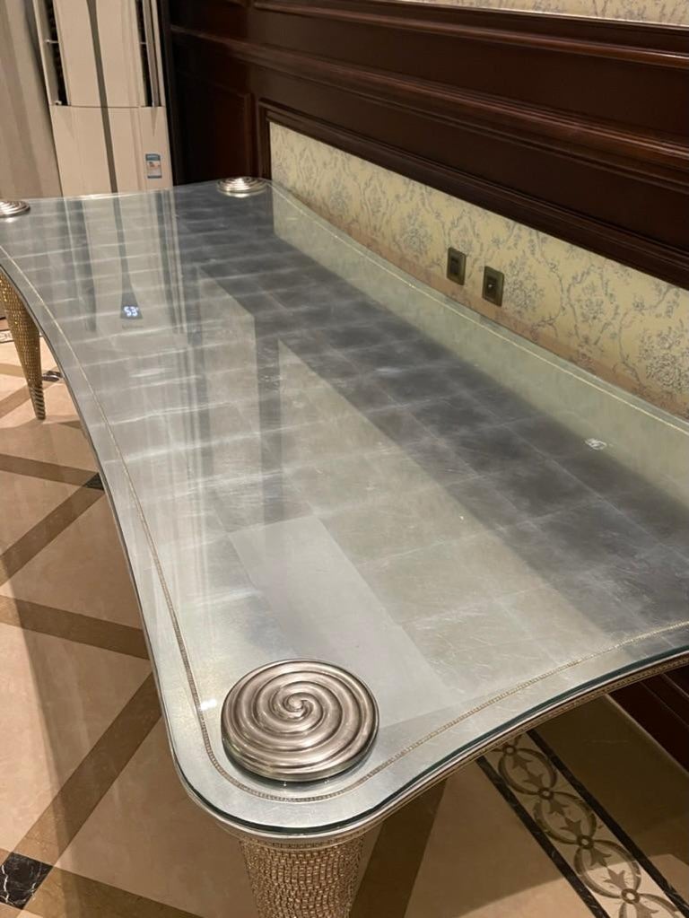 Colombostile Dining Table with Swarovski Crystals, Handmade In Italy ...