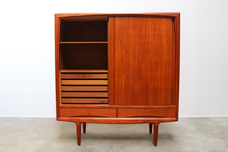 Magnificent Danish Highboard / Cabinet by Gunni Omann for Aco Mobler ...