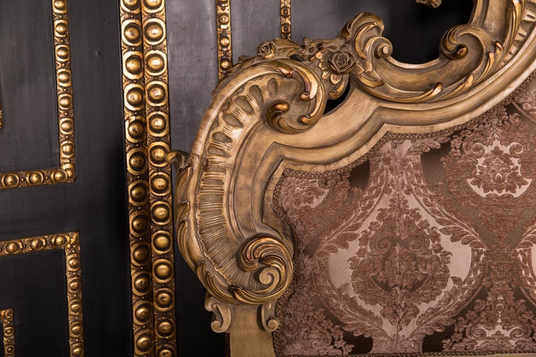 Magnificent Double Bed in the Style of Louis Quinze XVI For Sale at 1stDibs