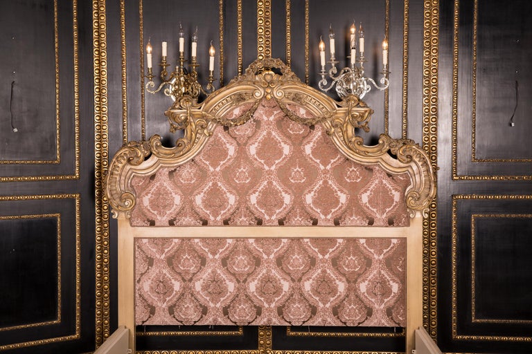 Magnificent Double Bed in the Style of Louis Quinze XVI For Sale at 1stDibs