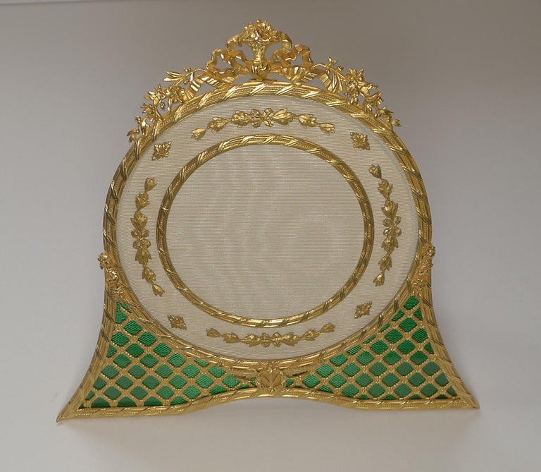 Magnificent French Gilded Bronze and Enamel Picture Frame, c.1900 For ...