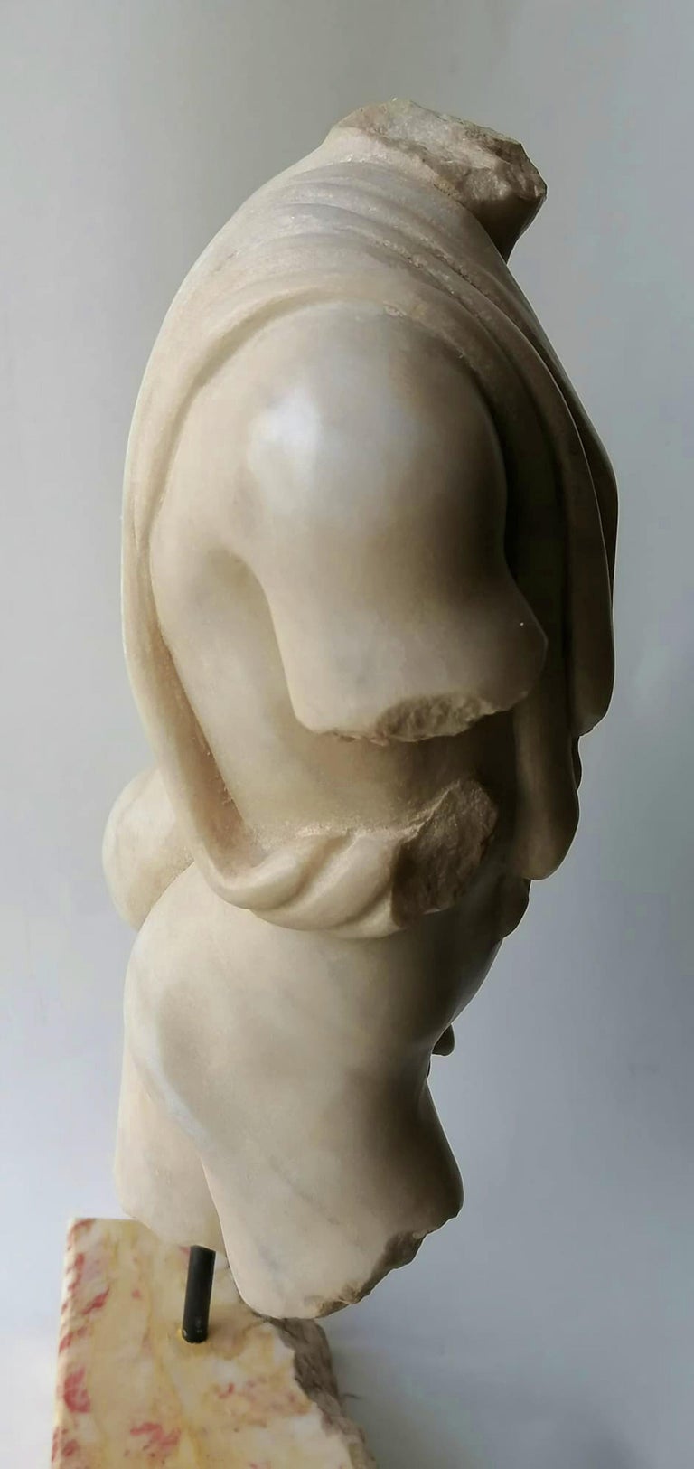 Magnificent Italian Sculpture in Carrara Marble " Torso " Early 20th ...