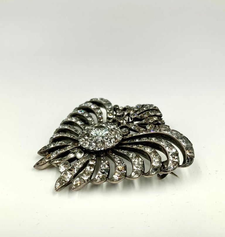 Magnificent Large Antique Georgian Regency Period Black Dot Paste ...