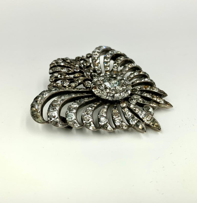 Magnificent Large Antique Georgian Regency Period Black Dot Paste ...