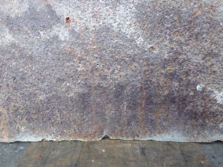 Magnificent Large Fireback Depicting Caritas, Dated 1707 at 1stDibs