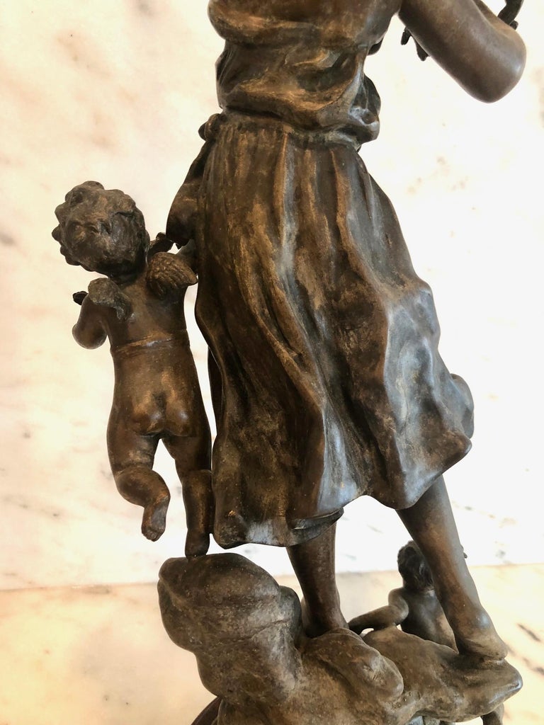 Magnificent Large French 19th Century Bronze Sculpture For Sale at 1stDibs