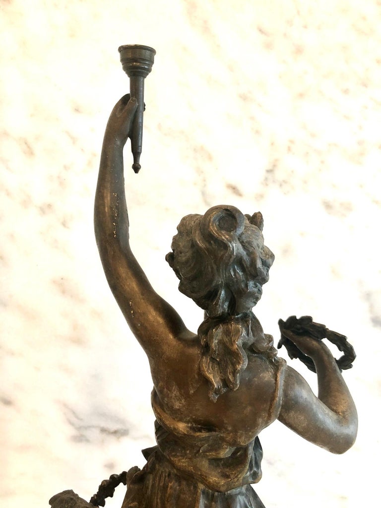 Magnificent Large French 19th Century Bronze Sculpture For Sale at 1stDibs