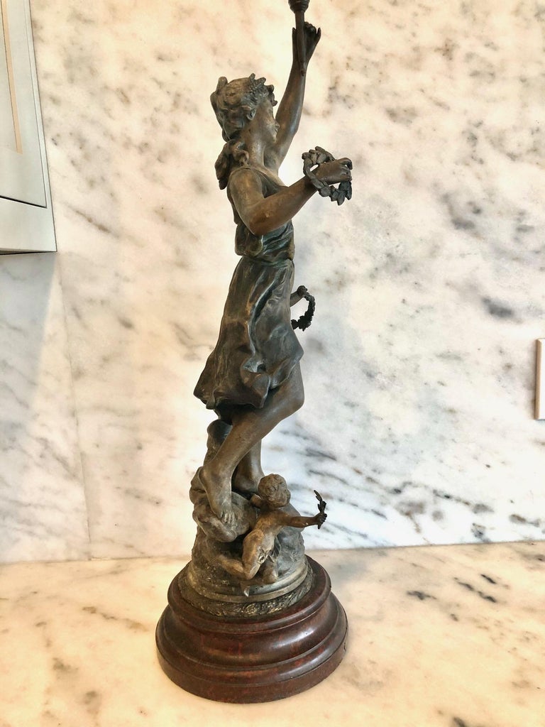 Magnificent Large French 19th Century Bronze Sculpture For Sale at 1stDibs