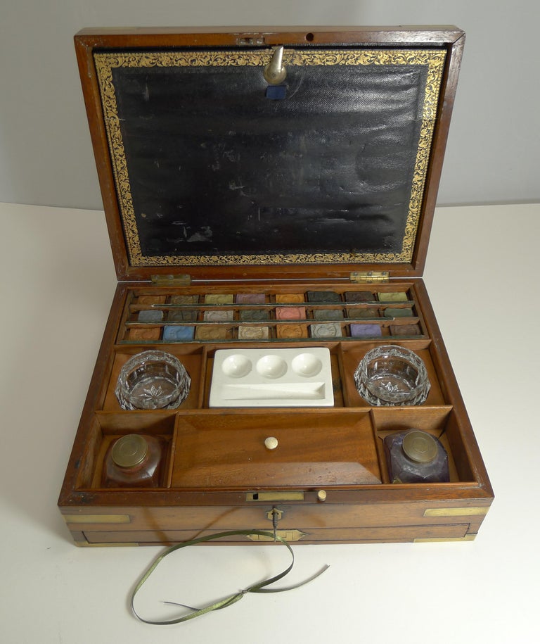 Magnificent Large Reeves and Sons Artist / Watercolor Box, circa 1860 ...