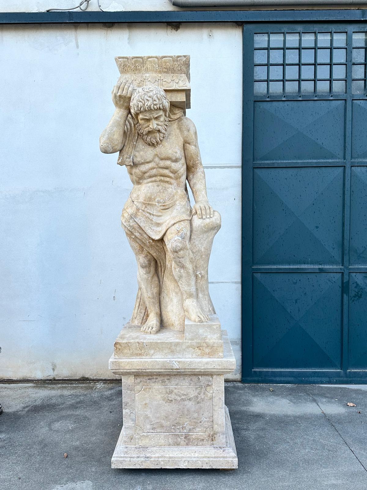 Magnificent Life-Size Marble Sculpture from Italy 200 CM PAIR OF ...