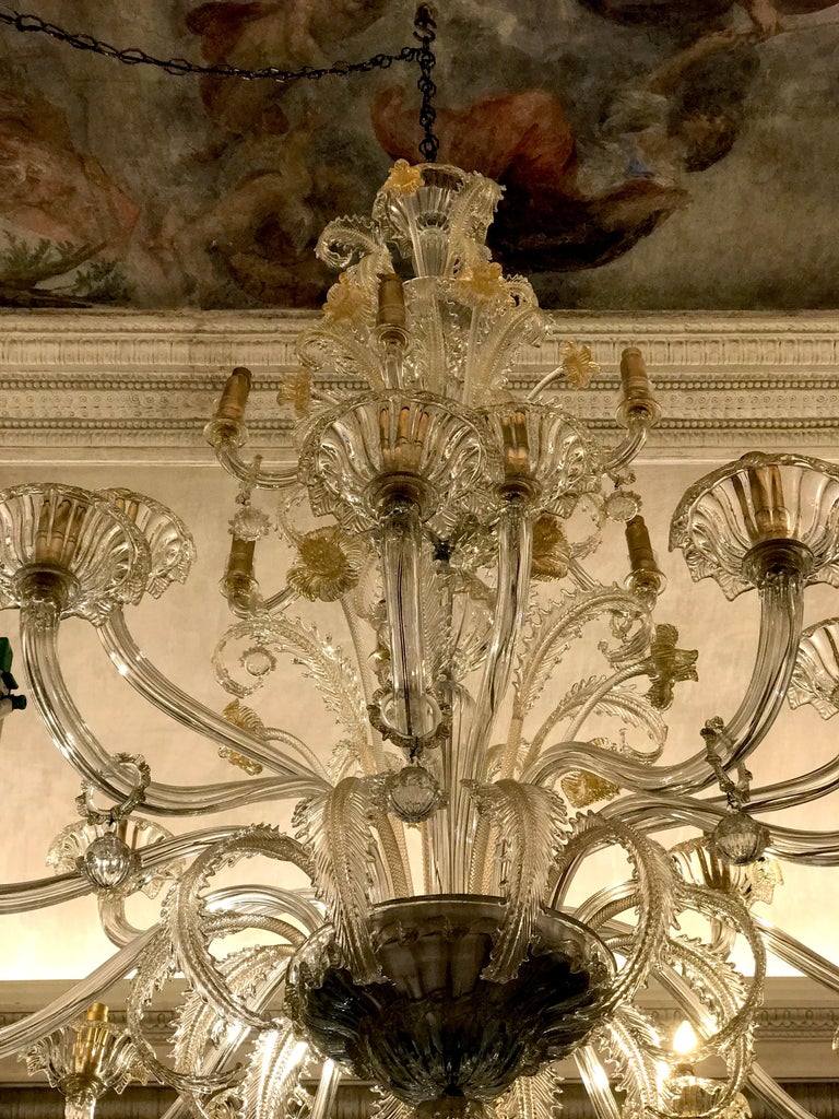 Magnificent Murano Glass Chandeliers by Archimede Seguso, 1960 For Sale ...