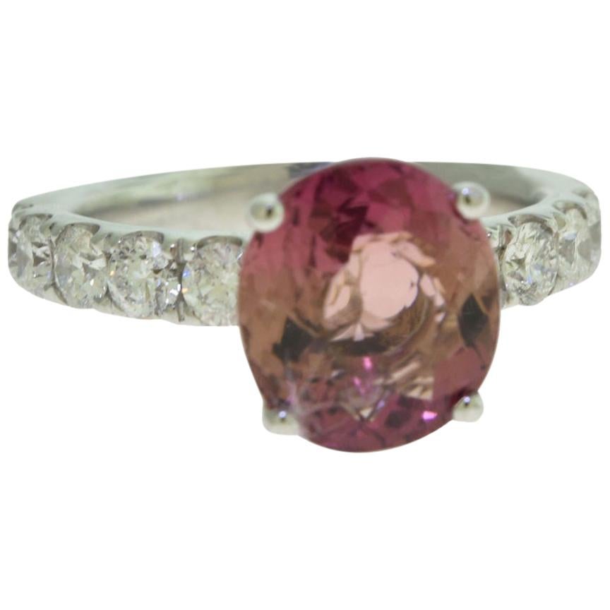 Mark Broumand 2.91 Carat Cushion Cut Ruby and Diamond Ring For Sale at ...