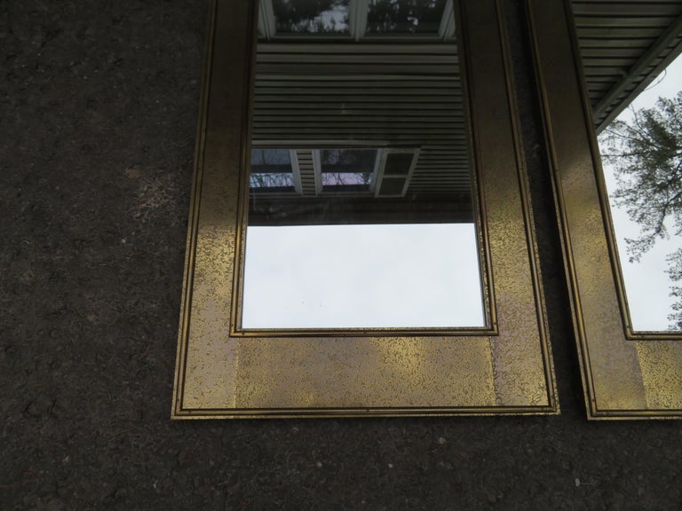 Magnificent Pair of Mastercraft Brass Arched Palladian Mirrors ...