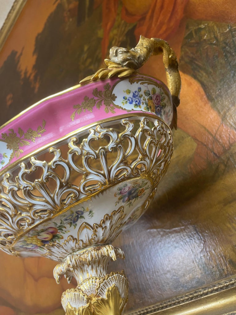 Magnificent and Rare 19th C. English Porcelain Centerpiece Retailer’s ...