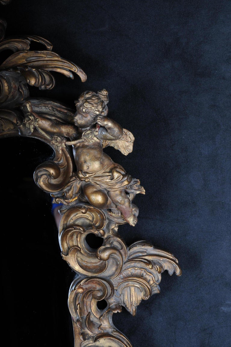 Magnificent Rococo Wall Mirror, Napoleon III For Sale at 1stDibs