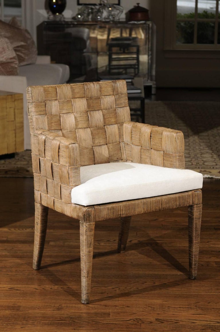 Magnificent Set of Eight Block Island Dining Chairs by John Hutton for ...