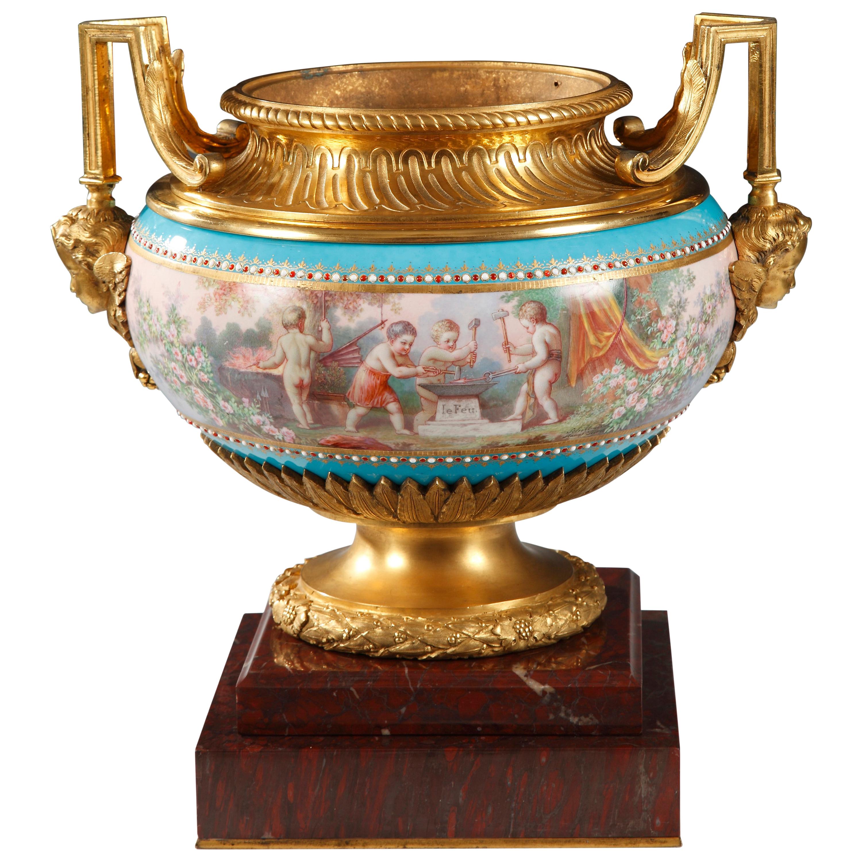 Porcelain Centerpiece Blue Onion Pattern by Meissen, Germany, circa ...