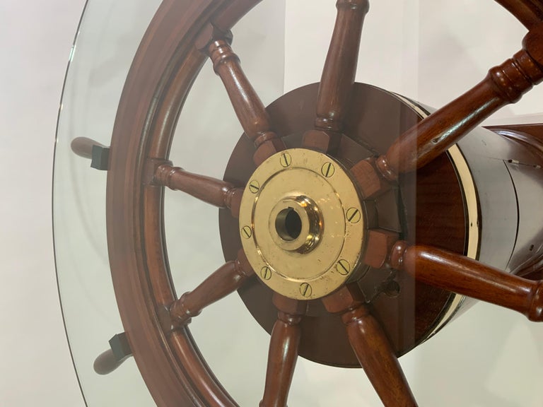 Magnificent Ships Wheel Bistro Table For Sale at 1stDibs