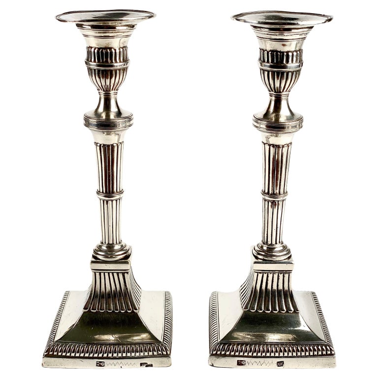 Magnificent Solid Silver Sterling Candlesticks 690g Porto Portugal 1810 ...